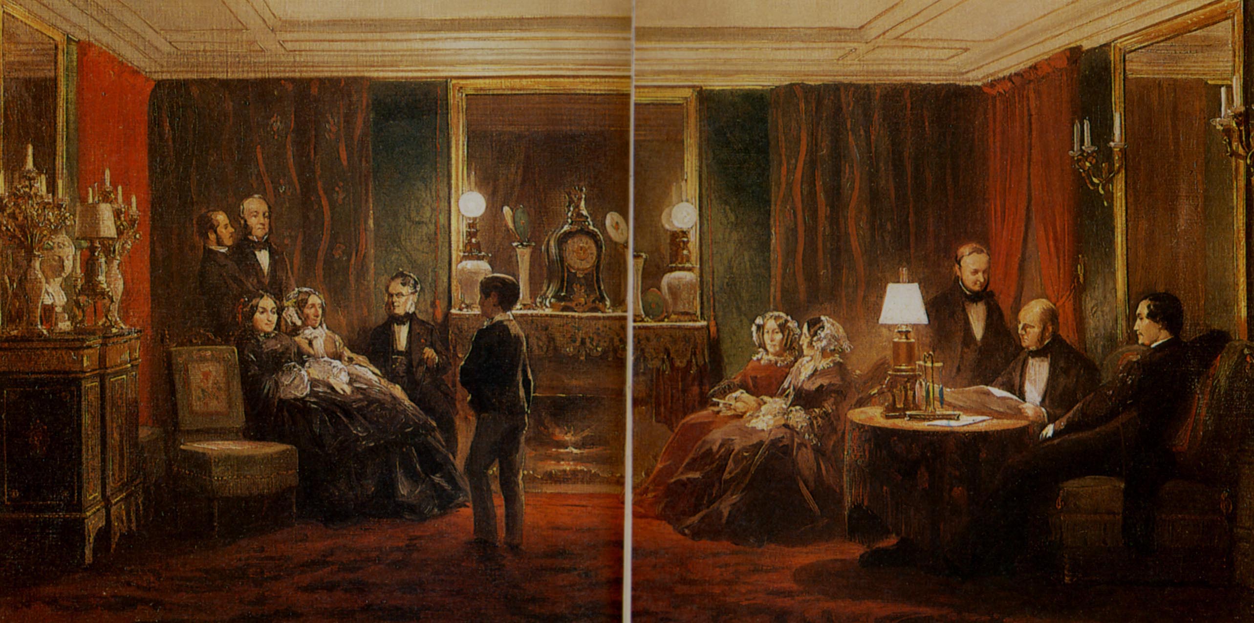 039[amolenuvolette.it]1852 1870 intérieur d'un salon bourgeois à paris ...